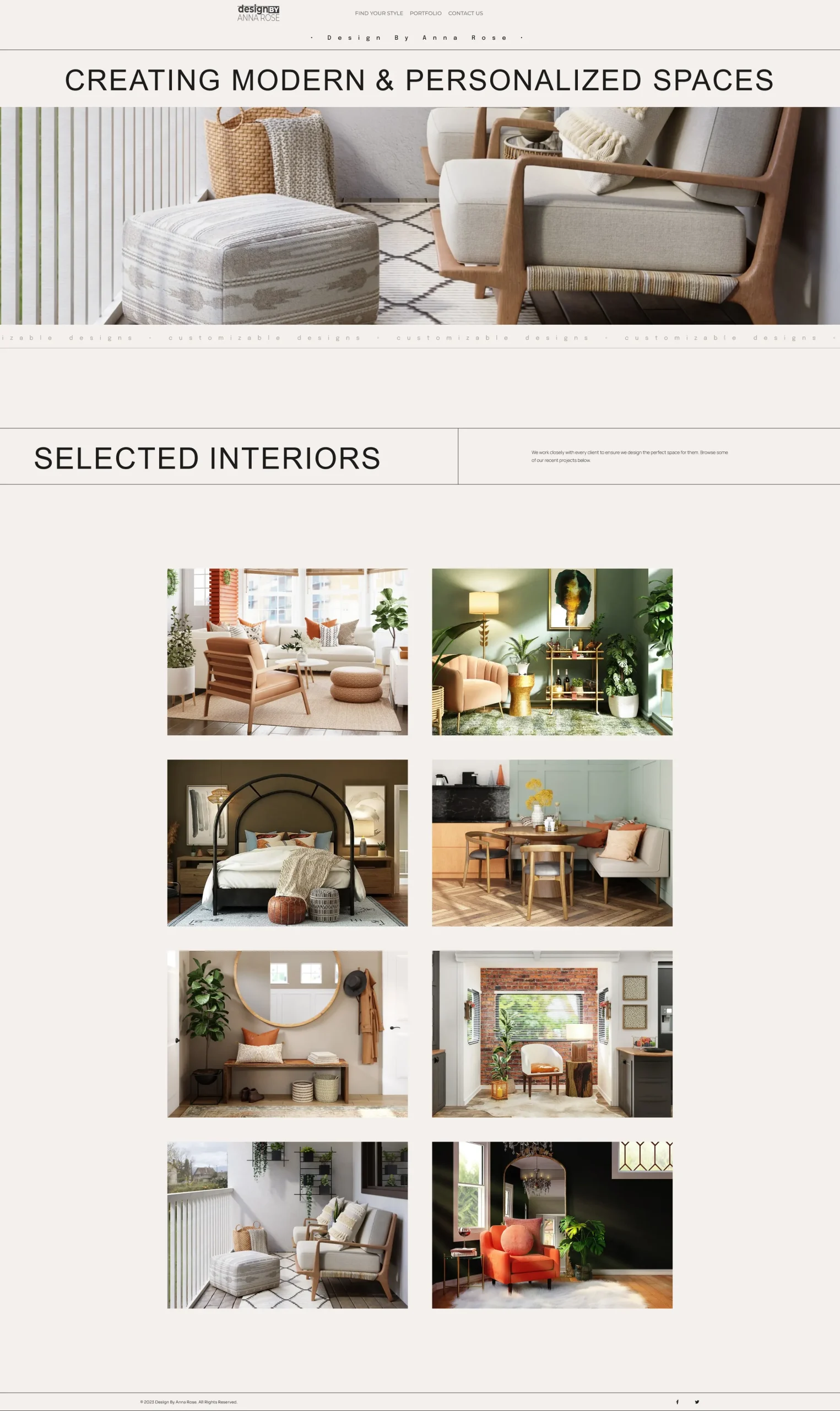Design By Anna Rose - Affordable Web Design by triHead
